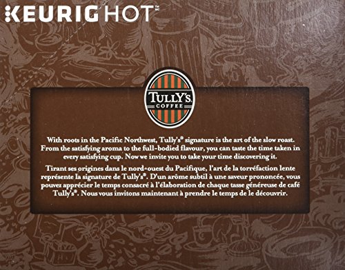 Tully's Coffee Decaffeinated French Roast, Extra Bold, 24-Count K-Cup for Keurig Brewers