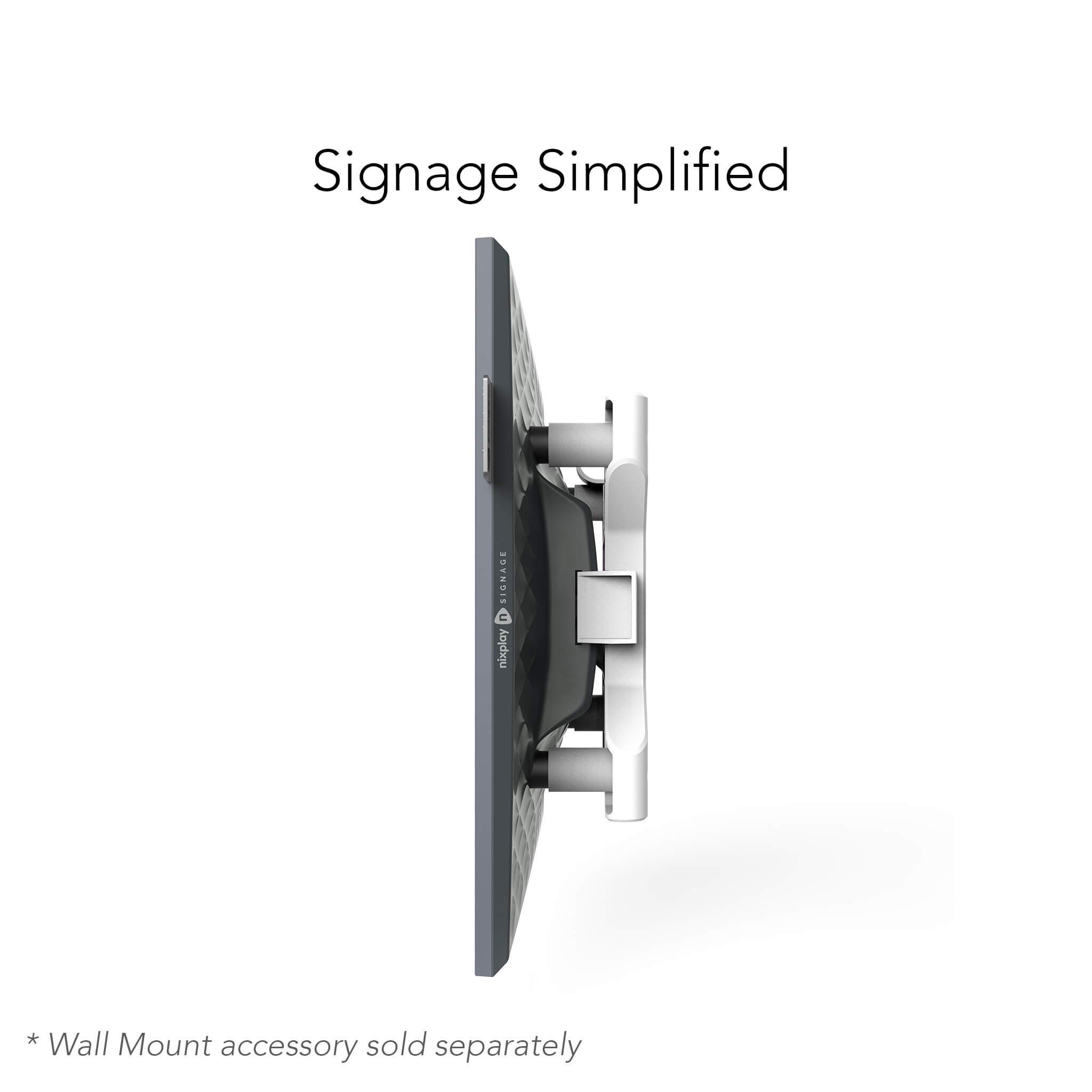 Nixplay Signage 8 Inch - Stunning Digital Signage, Ready to use Right Out of The Box. Remote Content Management, Paid Software Subscription Required