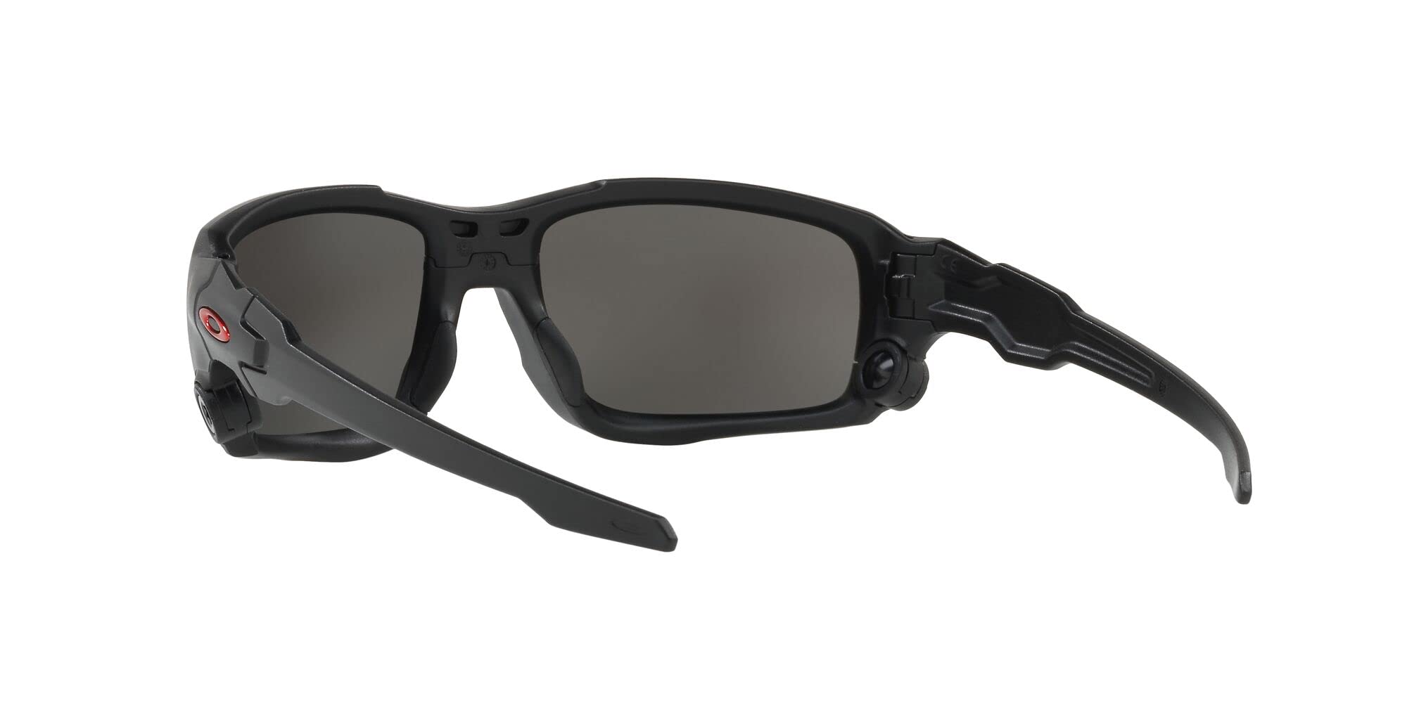 Oakley Men's OO9329 Ballistic Shocktube Rectangular Sunglasses, Matte Black/Black Iridium, 61 mm