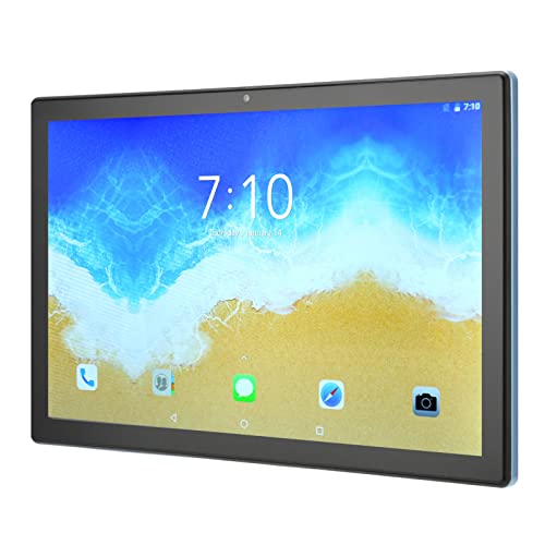 Pssopp Tablet PC, Tablet 10.0 Inch 1920x1200 IPS US Plug 100β240V 8GB RAM 128GB ROM for Office (Blue)