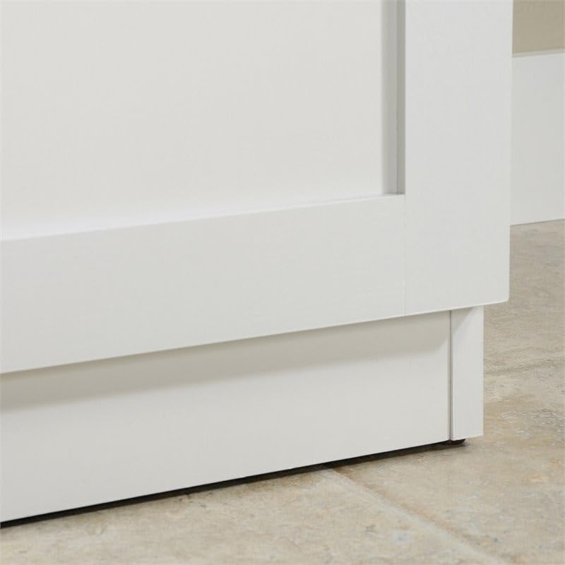Pemberly Row 29" W Traditional Style Storage Cabinet, Pantry Cabinet, Linen Cabinet with Shelves in Highland Oak