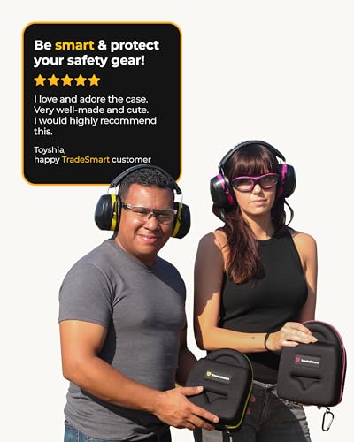 TradeSmart Hearing and Eye Protection Case - Safety Glasses and Ear Protection Case