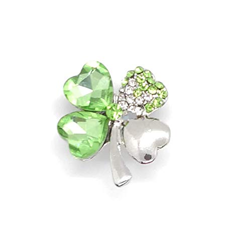 Trafford2009MU Green Shining Shamrock St Patrick's Day Celtic Ireland Enamel Pin Badge Brooch