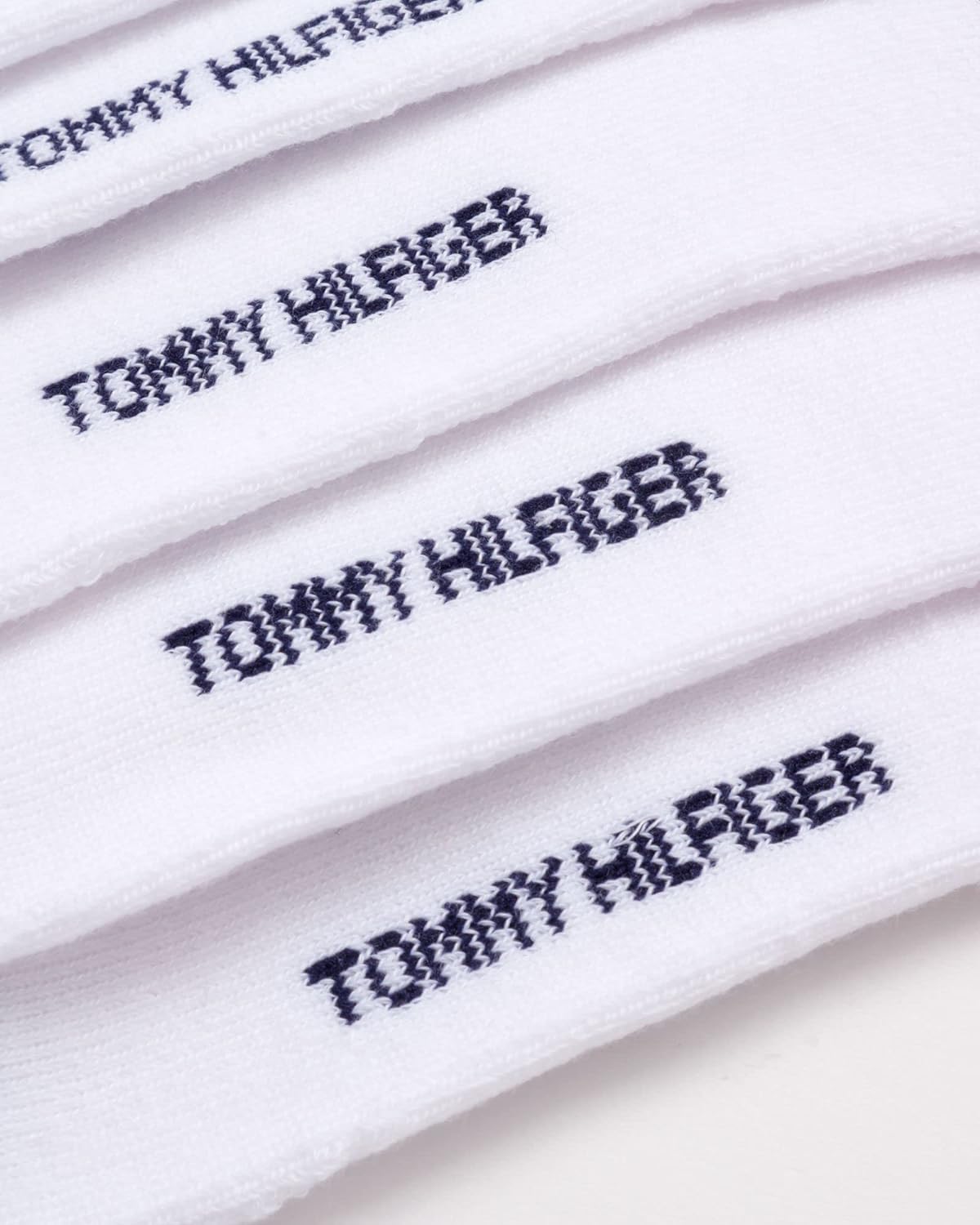 Tommy Hilfiger Men's Quarter Socks - 12 Pack Soft Cushion Athletic Ankle Socks for Men - Breathable Men's Sports Socks, Size 7-12, Solid White
