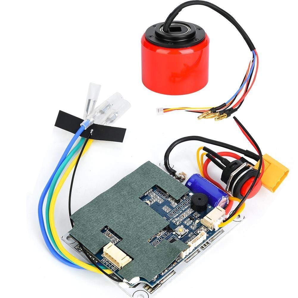 REOUG Nologo Electric Skateboard Motor 70mm 24V-36V 150W Brushless Motor Hub Motor Mini Scooter DIY Electric Skateboard Remote Control