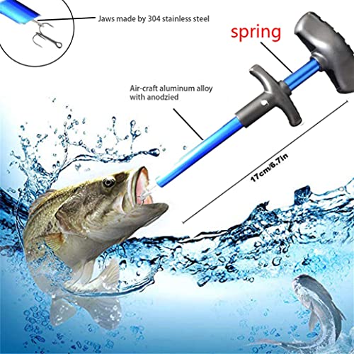 Tuimiyisou Fish Hook Remover Combo Kit Digital Fish Scale Handheld Electronic Floating Fish Clamp Fishing Lanyard Hook Removal Kit Blue 1 Set Fishing Accessories-Tools
