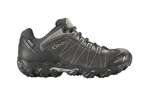 Oboz Men's Bridger Low B-Dry Waterproof Hiking Shoe, Dark Shadow, 11
