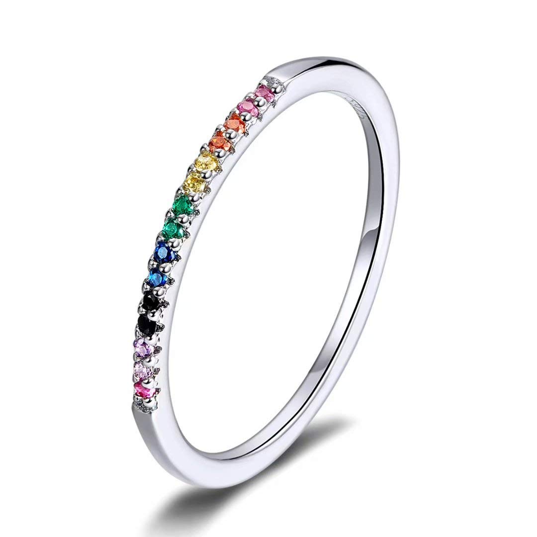 Qings Sterling Silver Ring Small Exquisite Ring As Surprise Gifts for All Ladies and Friends