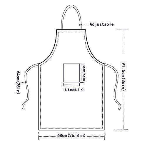 ZFRXIGN Butterfly Aprons with Pockets for Women Girls Adjustable Bib Apron with Pockets Cooking Kitchen Aprons for BBQ Drawing Chef Cooking Purple