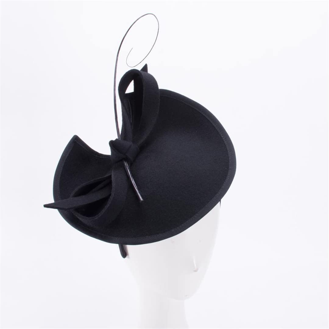 Womens S Vintage Look Wool Felt Saucer Headpiece Cocktail Hat A570 Camel One Size