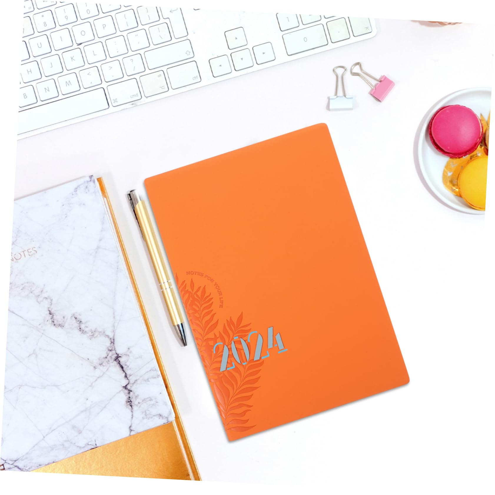 NUOBESTY Notebook Note Pad Notepad Calendar 23-24 Monthly Planner Daily Planner Teacher Planners and Lesson Planner Efficient Plan Pad School Planner Date Plan Pad A5 Soft Surface Schedules