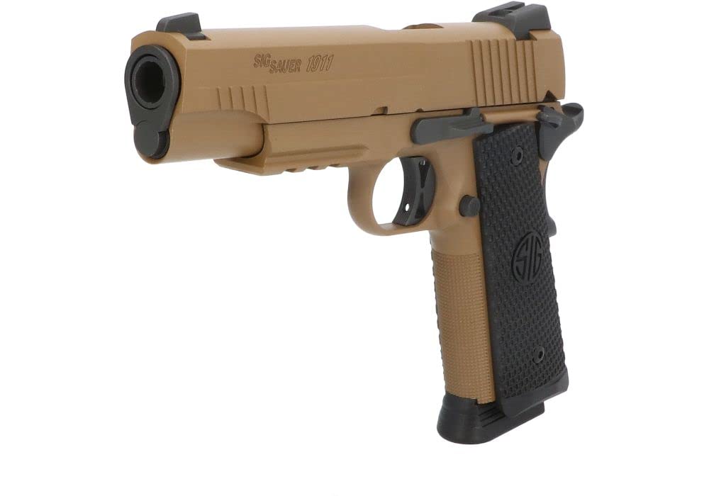 Sig Sauer 1911 Emperor Scorpion CO2 Blowback BB Pistol Air Gun with Wearable4U 5X CO2 Tanks Bundle