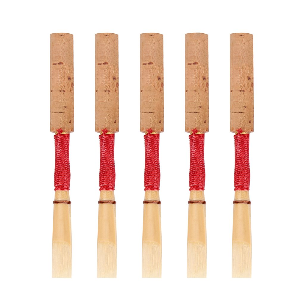 Oboe Reeds, 5 Pcs Medium Soft Oboe Reed Musical Instrument Part with Plastic Tube For Instrument Amateur