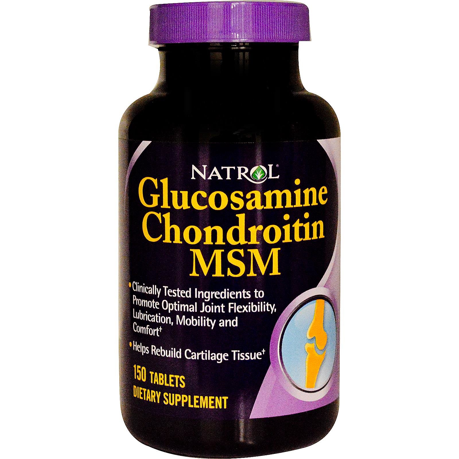 Natrol Glucosamine Chondroitin MSM 150 Tablets