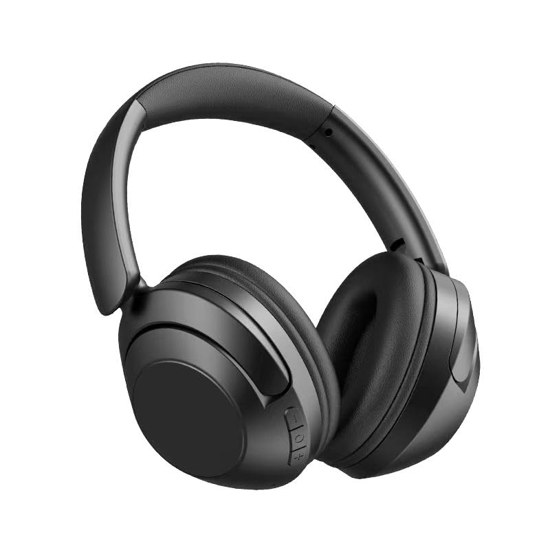MOYICOW Bluetooth Headphones Over Ear with Microphone,BT Headphones,Foldable,Rotate Wireless and Wired Stereo Headset Micro SD/TF, FM,Soft Earmuffs &Light Weight for Prolonged Wearing (Black)