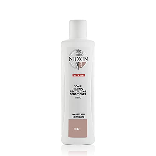 Nioxin System 3 Scalp + Hair Conditioner - Hair Thickening Conditioner for Damaged Hair with Light Thinning, 10.1 fl oz (Packaging May Vary)