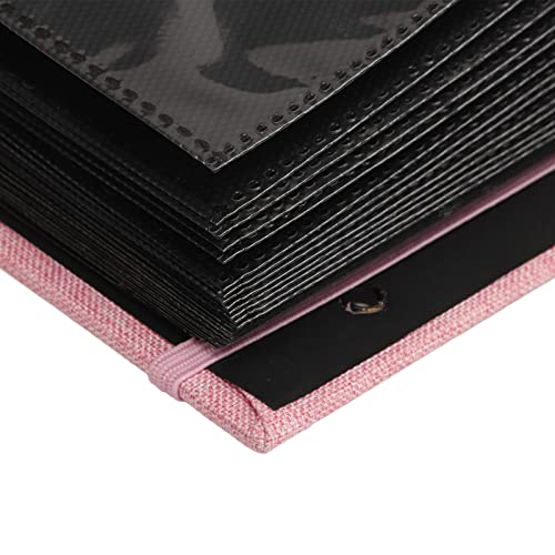 Photo Album, Mini Large Capacity Delicate Lightweight Photo Album for Ticket (pink)