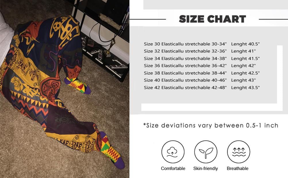 perdontoo Men Women's Harem Pants Drawstring Elastic Waist Aladdin Boho Hippie Drop Crotch Trousers (38, Style 1)
