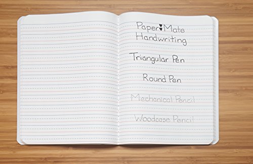 Paper Mate Handwriting Triangular Pens, Washable Black Ink, Fun Barrel Colors, 5 Count (2017533)
