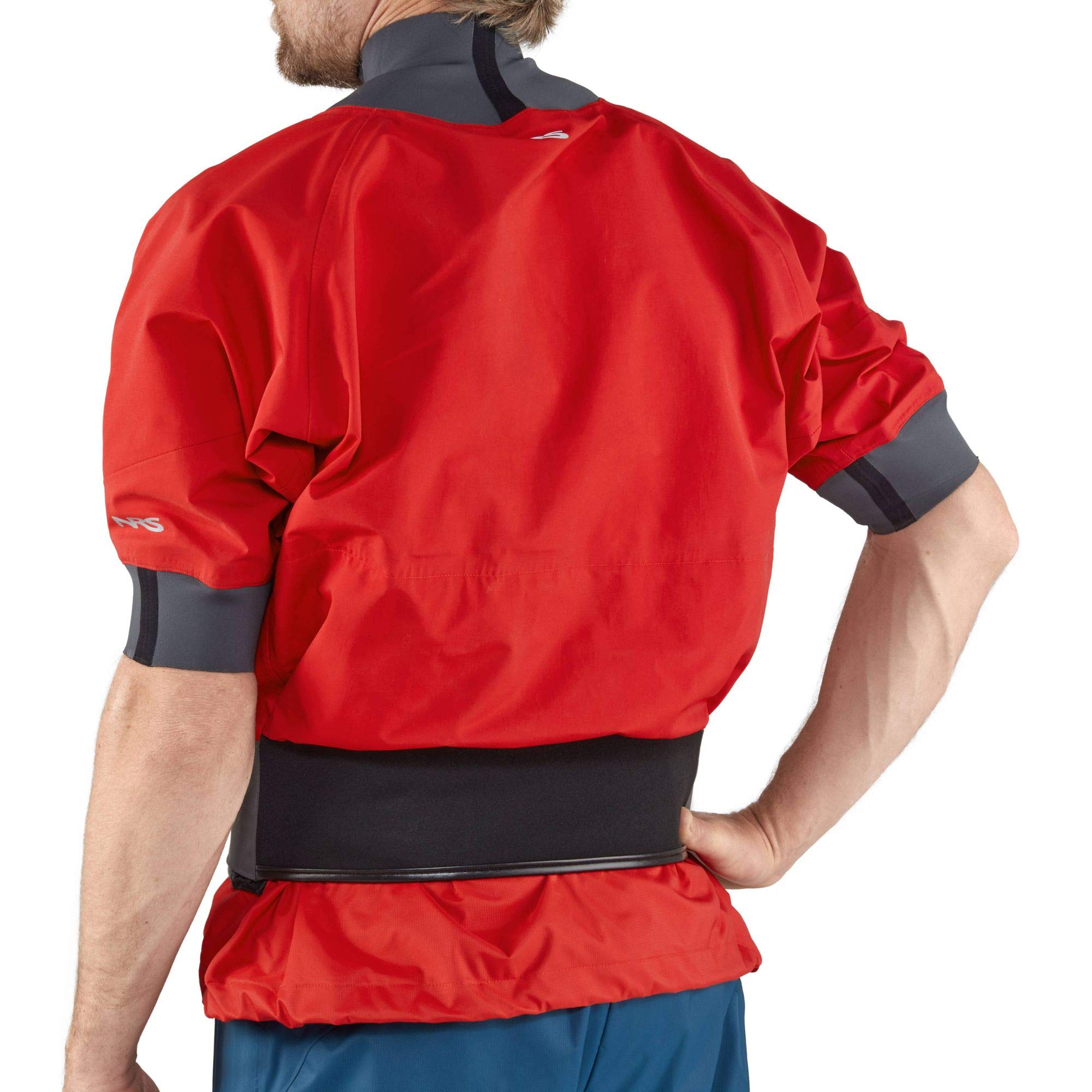 NRS Stampede Shorty Semi-Dry Top-Salsa-XL