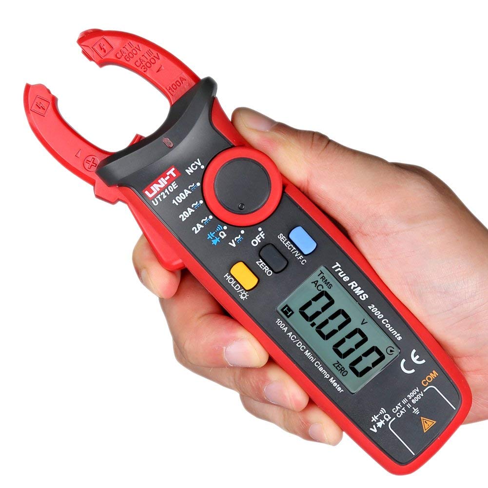 NKTECH TL-1 Screwdriver UNI-T UT210E Mini Handheld RMS AC DC Current Voltage Mini Digital Clamp Meter Resistance Capacitance 2000 Counts Ammeter Voltmeter Tester Mulitmeter