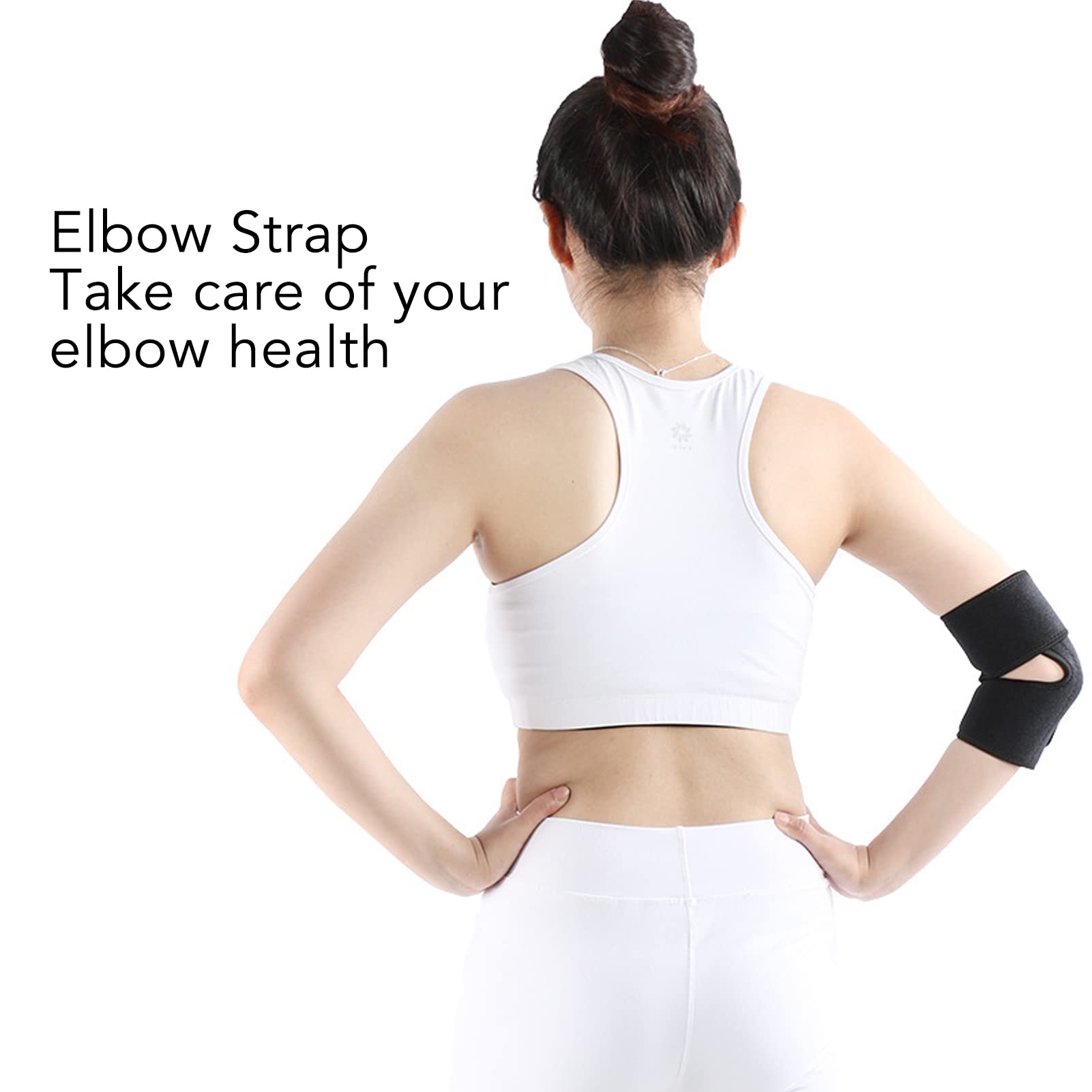 ZJchao Elbow Pads, Adjustable Compression Soft Protection Sports Elbow Pads Compression Arm Sleeve Wrap Elbow Support Brace Elbows Support Cushion for All Seasons Sports Injury Recovery
