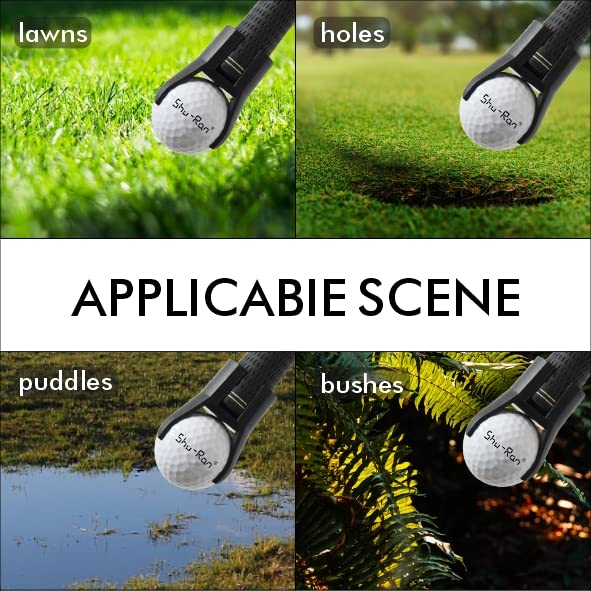 Shu-Ran 5Pcs Golf Ball Retriever Golf Ball Picker Upper Golf Ball Pickup Tool for Putter 4 Prongs Golf Ball Grabber