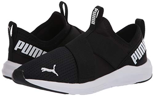 PUMA Womens Prowl Slip On Cross Trainer, Womens Black Womens White, 7