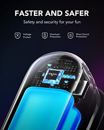VIYISI Battery Pack for Oculus Quest 2, 5000mAh Portable Charger for Meta Quest, Power Bank for VR Accessories Extend Extra 2-4 Playtime