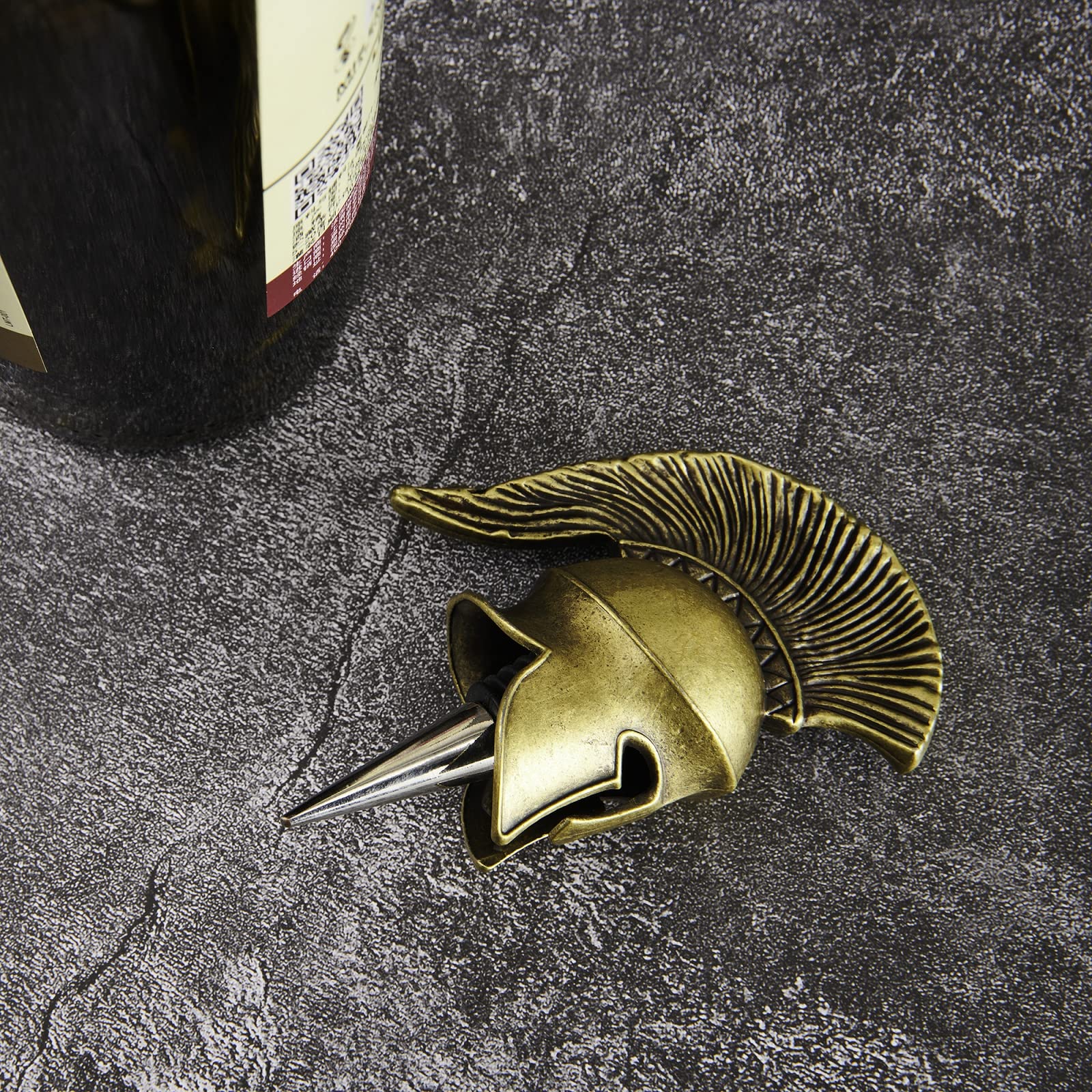 Warrior Helmet Wine Bottle Stopper for Bar Bartender Men and Women,Thanksgiving,Hallowmas,Christmas