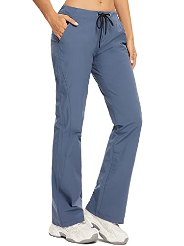 Toomett Women's Golf Pants Athletic Tights Boot Cut Casual Work Pant,2064,Blue,US 2