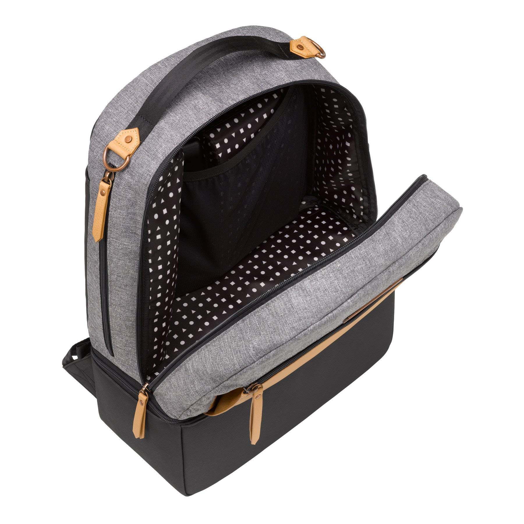 Petunia Pickle Bottom Axis Backpack | Baby Bag | Diaper Bag Backpack | Baby Bottle Bag for Parents | Stylish Baby Bag Organizer| Sophisticated and Spacious Backpack for On the Go Moms | Birch/Black