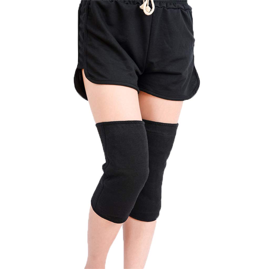 PURFUN Cold Weather Thermal Thicken Cashmere Knee Braces Warmer Dad Grandfather Adjustable Compression Warm Wool Kneepads Leg Warmer Sleeves Knee Support for Ski Volleyball Tennis Hunting