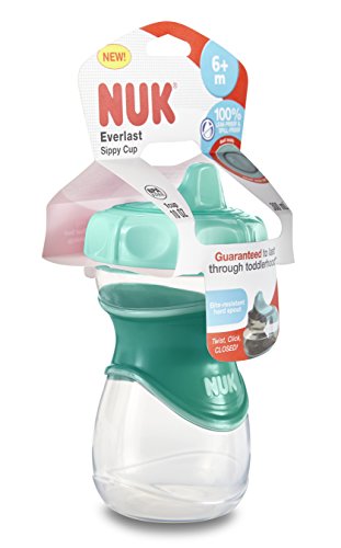 NUK silicone Everlast Sippy Cup, Green, 10oz 1pk