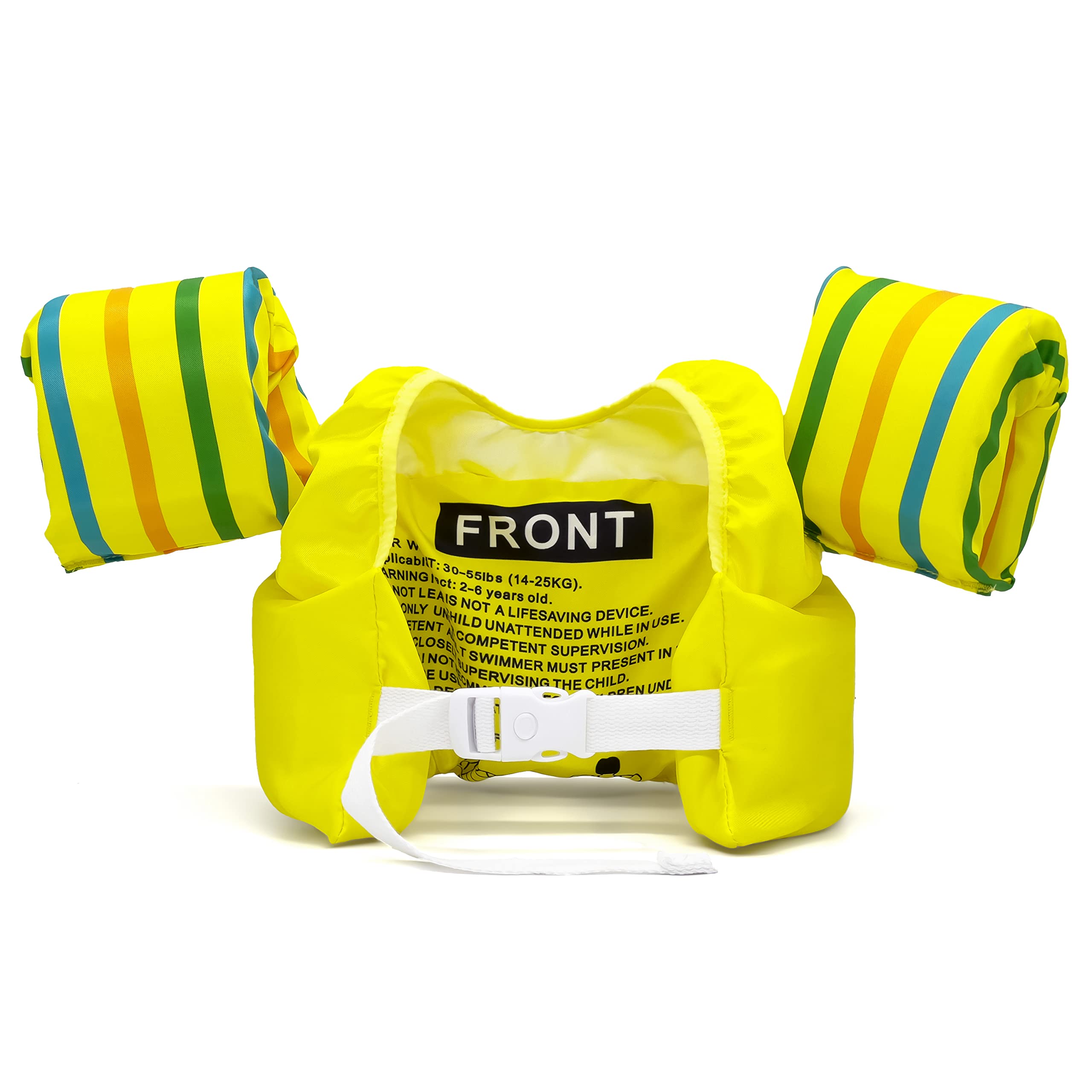 Silfrae Swim Vests Swim Floatation Vest Flotation Device Kids Floaties for Kids Weighing from 30 to 50 lbs (Yellow Toucan)