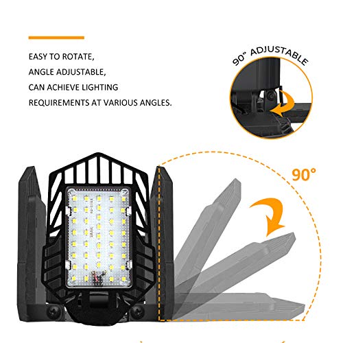 PIMDIR LED Garage Light 2PACK, 100 Watts 10000 Lumen Daylight Garage Lighting, E26 E27 Shop Light for Workshop, Garage and Basement Visit The Store