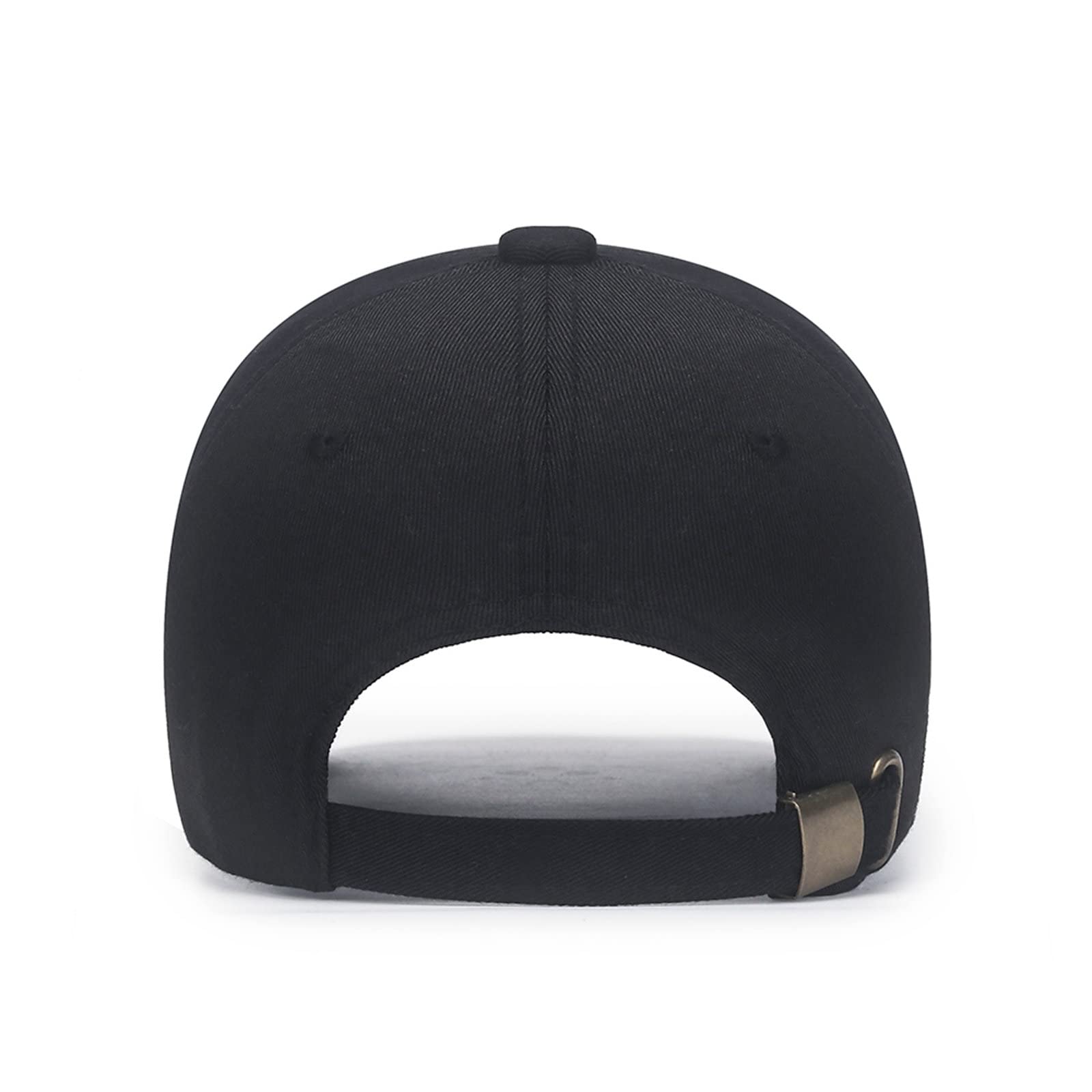 Sen-great Embroidered Letter Baseball Cap Classic Dad Hat Unisex Cotton Adjustable Plain Baseball Hat for Men Women Black, One Size