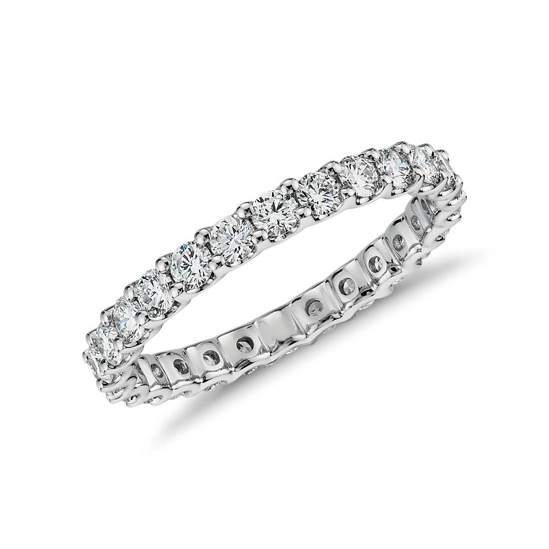 NYC Sterling 2.50mm Sterling Silver 925 Cubic Zirconia Eternity Engagement Wedding Band Ring (7)