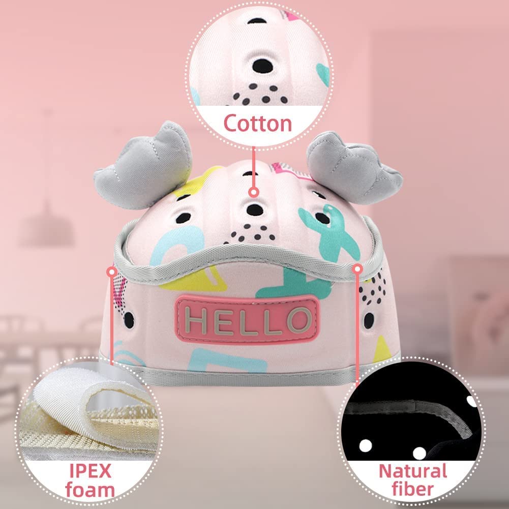 Xifamniy Baby Soft Safety Helmet Foam Head Protector Helmet for Toddler (Wing