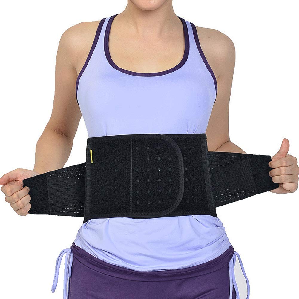 TANGIST Back Support Belt,Lower Back Brace Massage Self-heating Magnetic Therapy Belt For Pain Relief And Injury For Men Women (Size : XL 49.2")