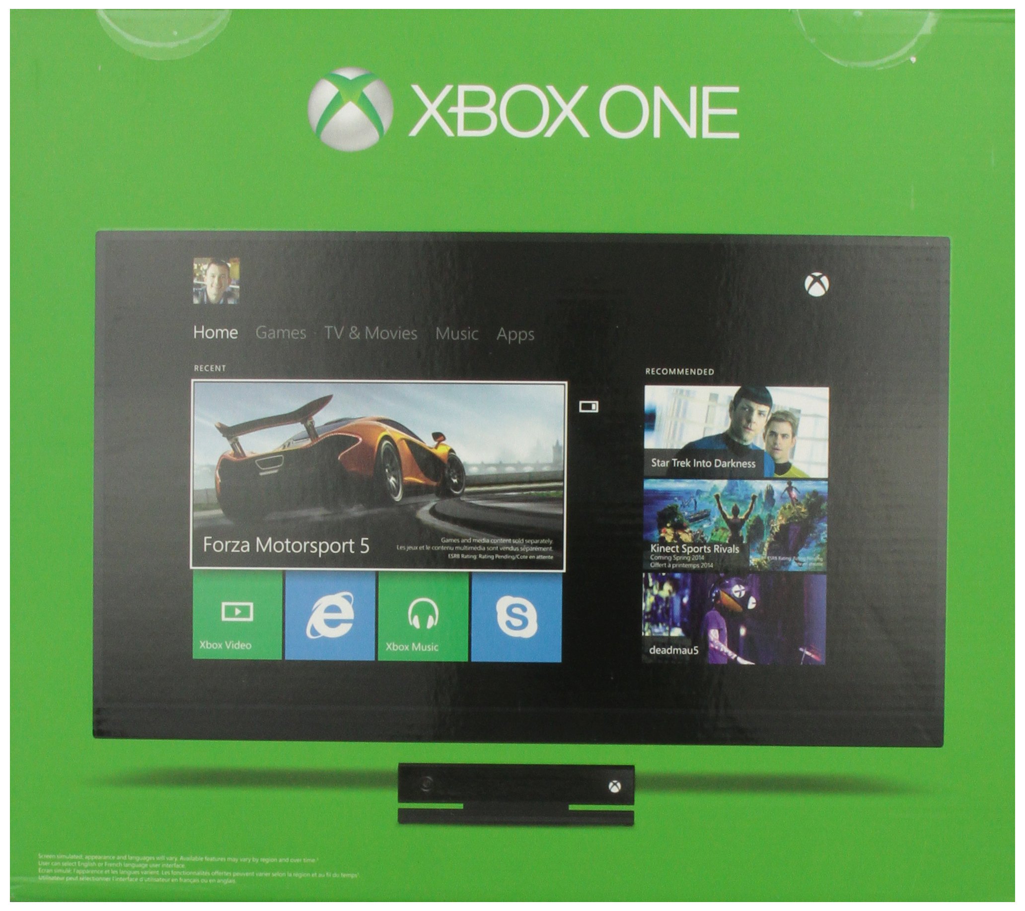 Xbox One Cnsl/Knct Forza 5 Bndl En/Es Us Hdwr Pod