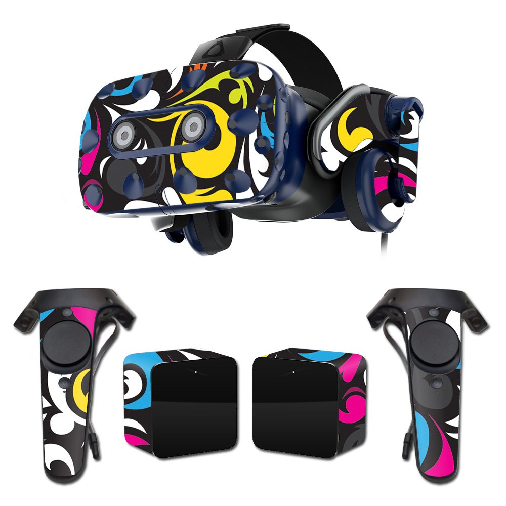 MightySkins Skin Compatible with HTC Vive Pro VR Headset - Swirly | Protective, Durable, and Unique Vinyl Decal wrap Cover | Easy to Apply, Remove, and Change Styles | Made in The USA