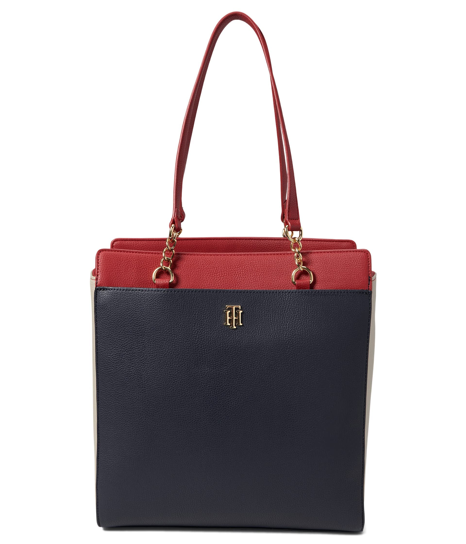 Tommy Hilfiger Antonella II-Tote-Pebble PVC Navy/Red/Stone One Size