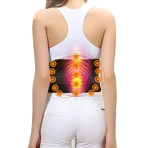 TANGIST Lumbar Brace Self-heating Back Support Belt Adjustable Pain Relief Spine Injury Light And Breathable Lower Back Belt Brace (Size : L)