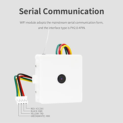 Yahboom WiFi Camera Module with 2-DOF for DIY Robot APP WiFi Control and Image Transmission, Camera Head Compatible with Arduino UNO Raspberry Pi Microbit 51 STM32