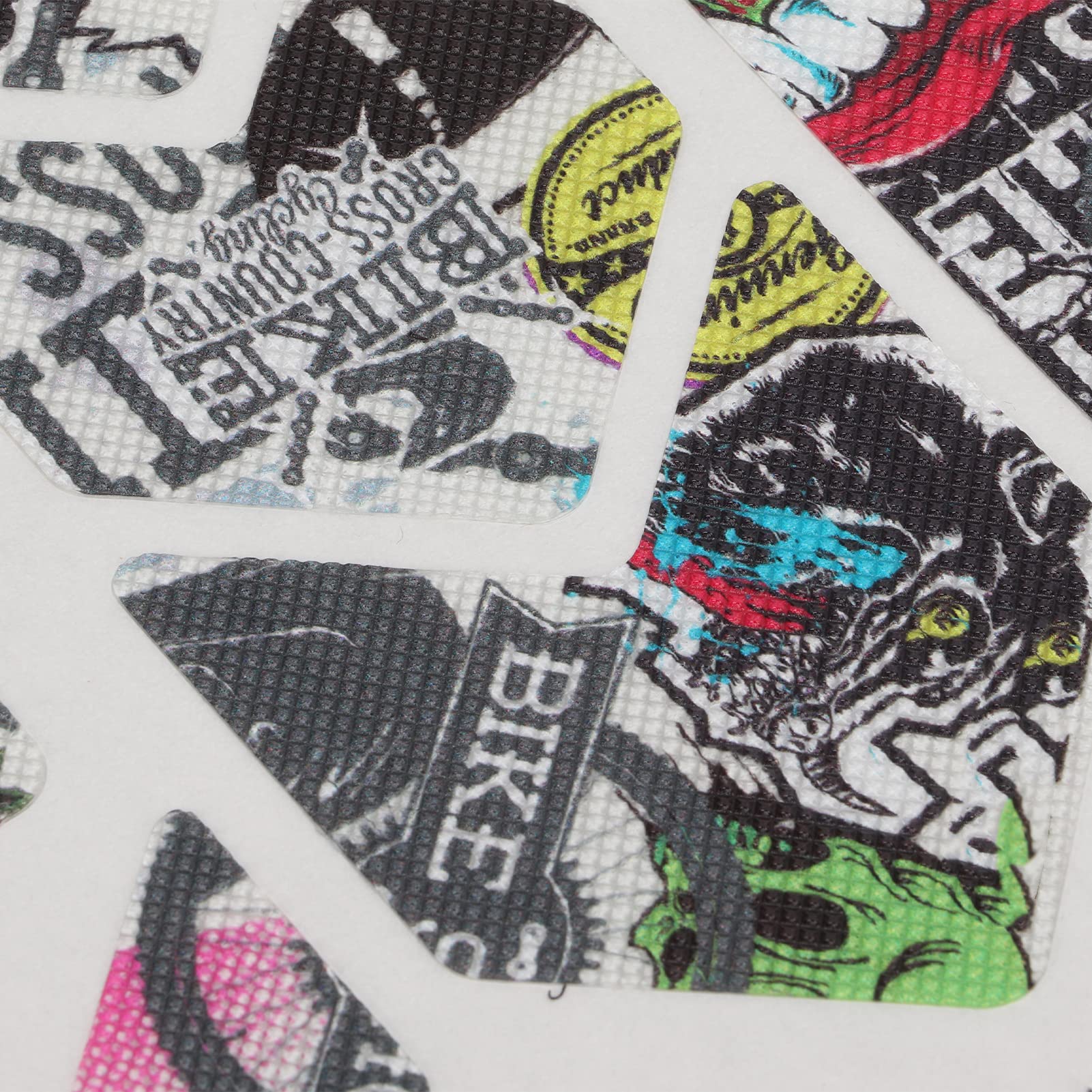 SPYMINNPOO Bike Frame Sticker, Bike Frame Protective Stickers 3D Bicycle Frame Guard Tape Decorative Film for Mountain Road Bikes(Graffiti Frame) Riding
