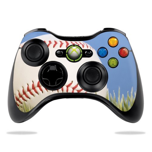 MightySkins Skin Compatible with Microsoft Xbox 360 Controller - Baseball | Protective, Durable, and Unique Vinyl Decal wrap Cover | Easy to Apply, Remove, and Change Styles | Made in The USA
