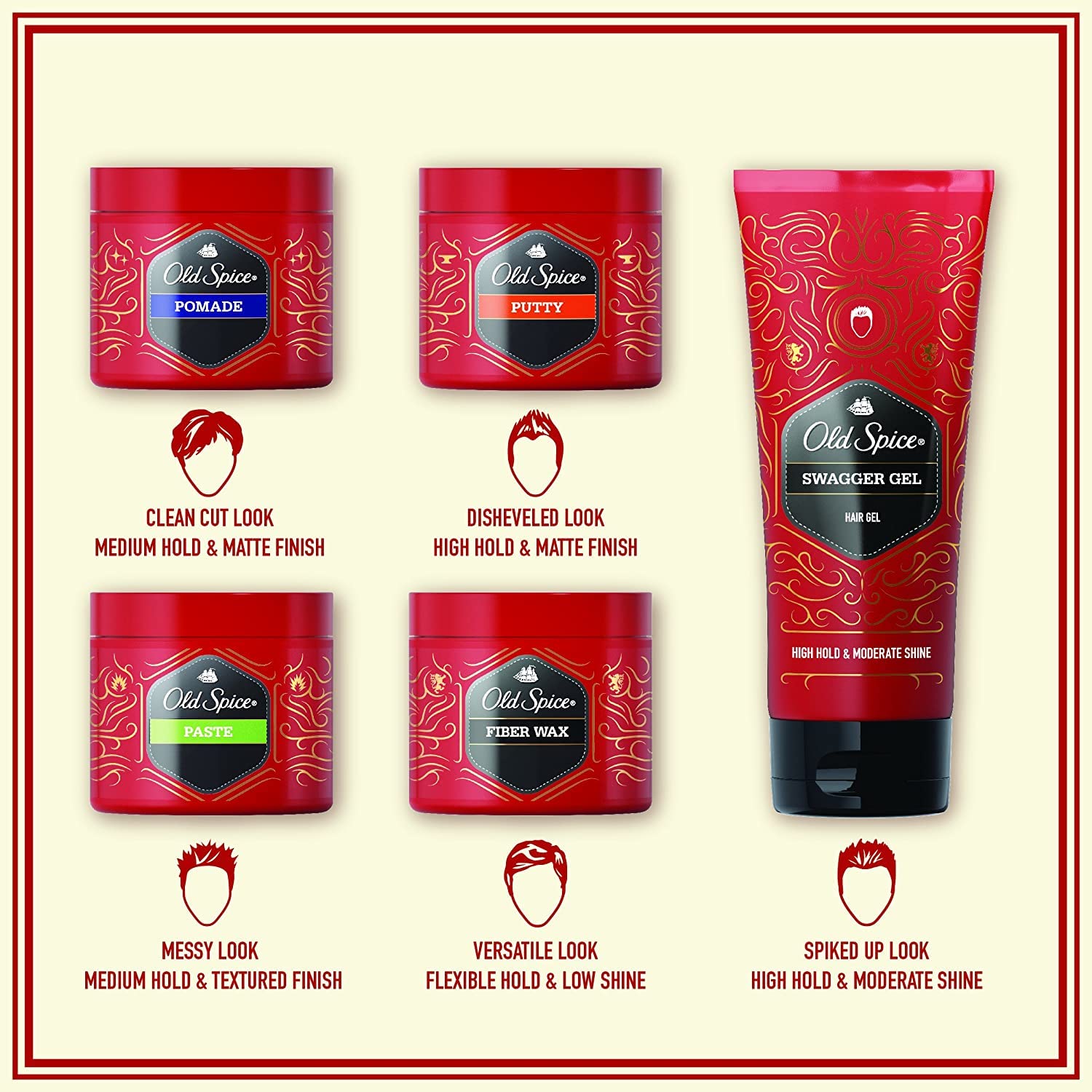 Old Spice Pomade 2.64 Ounce (3 Pack)
