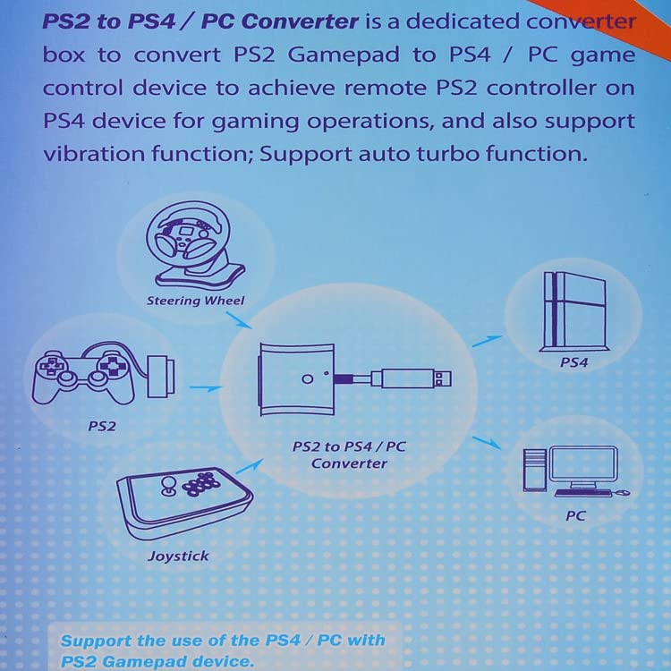 PS2 to PS4 / PC Converter USB Super Converter for PS2 to PS3 PS4 Controller Adapter