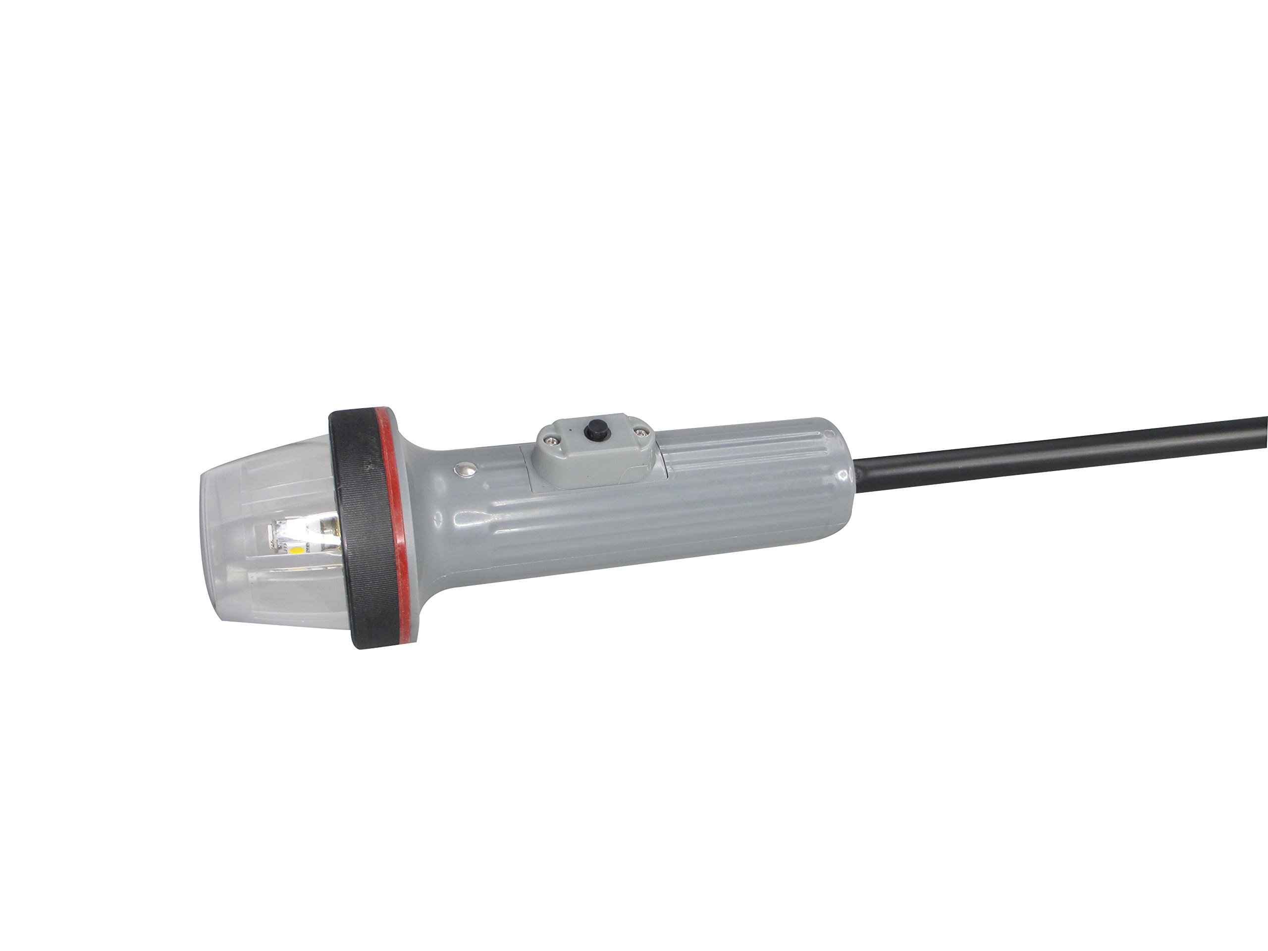 Pactrade Marine Boat Canoe Kayak Portable Battery Operated 20'' All Round Anchor/Stern LED Light with C-Clamp Mount